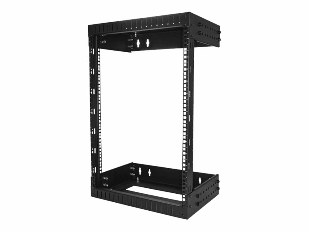 StarTech.com 15U 19' Wall Mount Network Rack, Adjustable Depth 12-20' 2 ...
