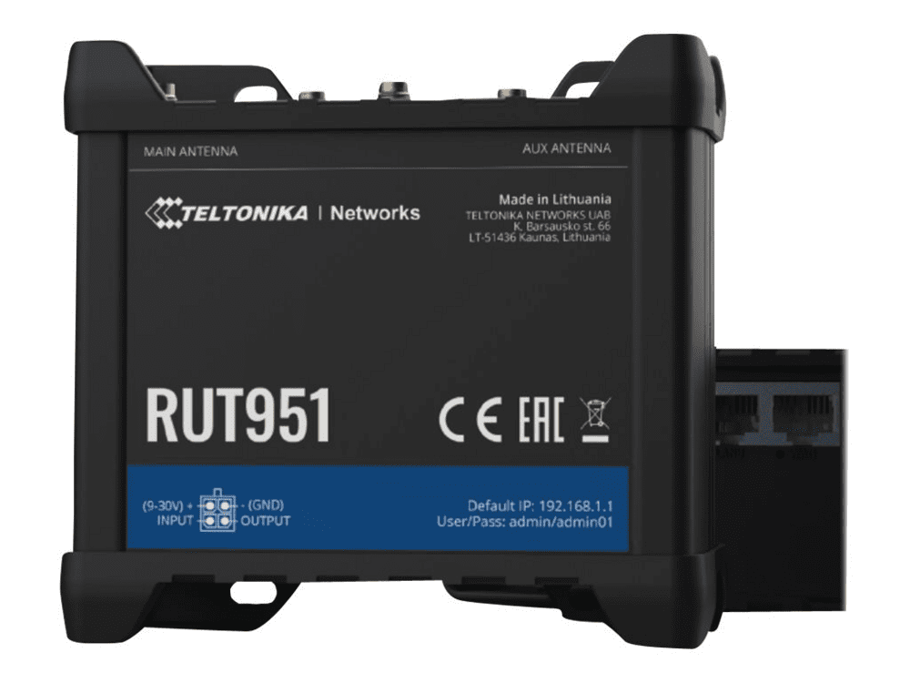 Teltonika RUT951 - Wireless Router - WWAN 3-Port-Switch - 1A Shop