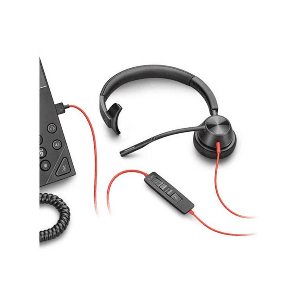 HP Poly Blackwire 3315 - Headset - On Ear - Mono - USB-C/A, 3.55mm - MS ...