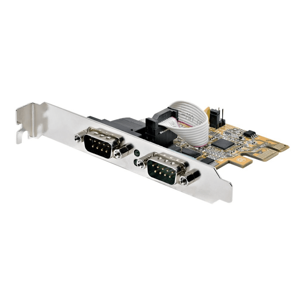 StarTech.com 2-Port PCI Express Serial Card, Dual Port PCIe to RS232 ...