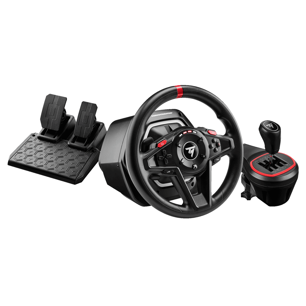 Thrustmaster T128 Shifter Pack Schwarz USB Lenkrad + Pedale Analog PC ...