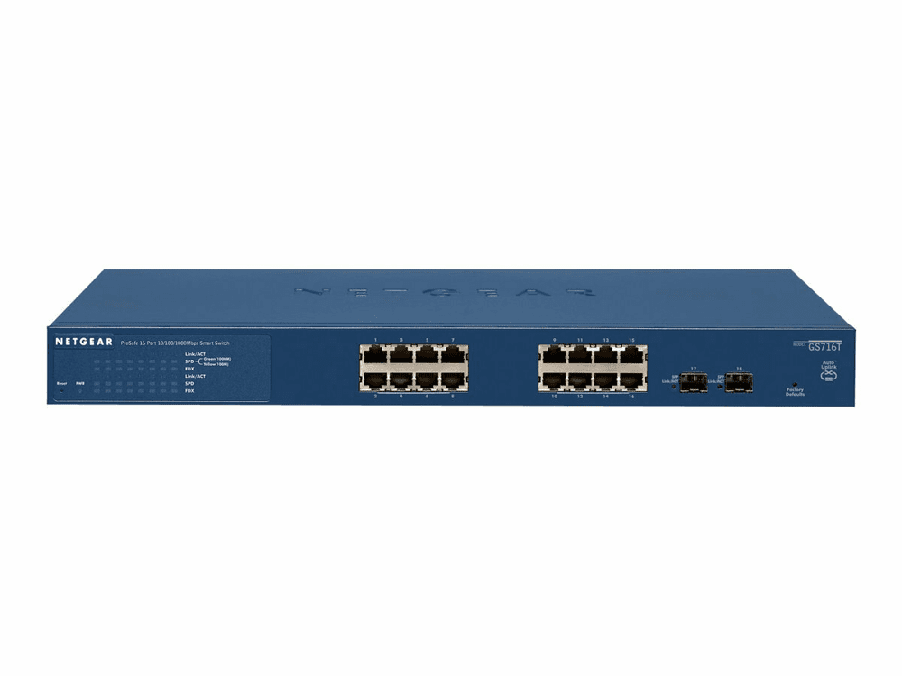 Netgear GS716T 16-Port Gigabit Smart Managed Switch - 1A Shop