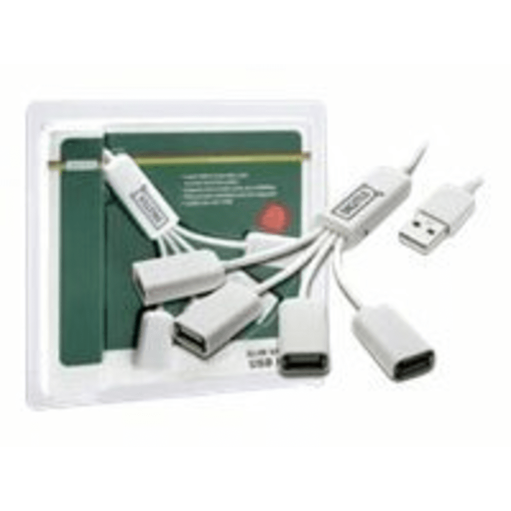 Digitus Slim Spider USB-Hub, 4x USB-A 2.0, USB-A 2.0 - 1A Shop