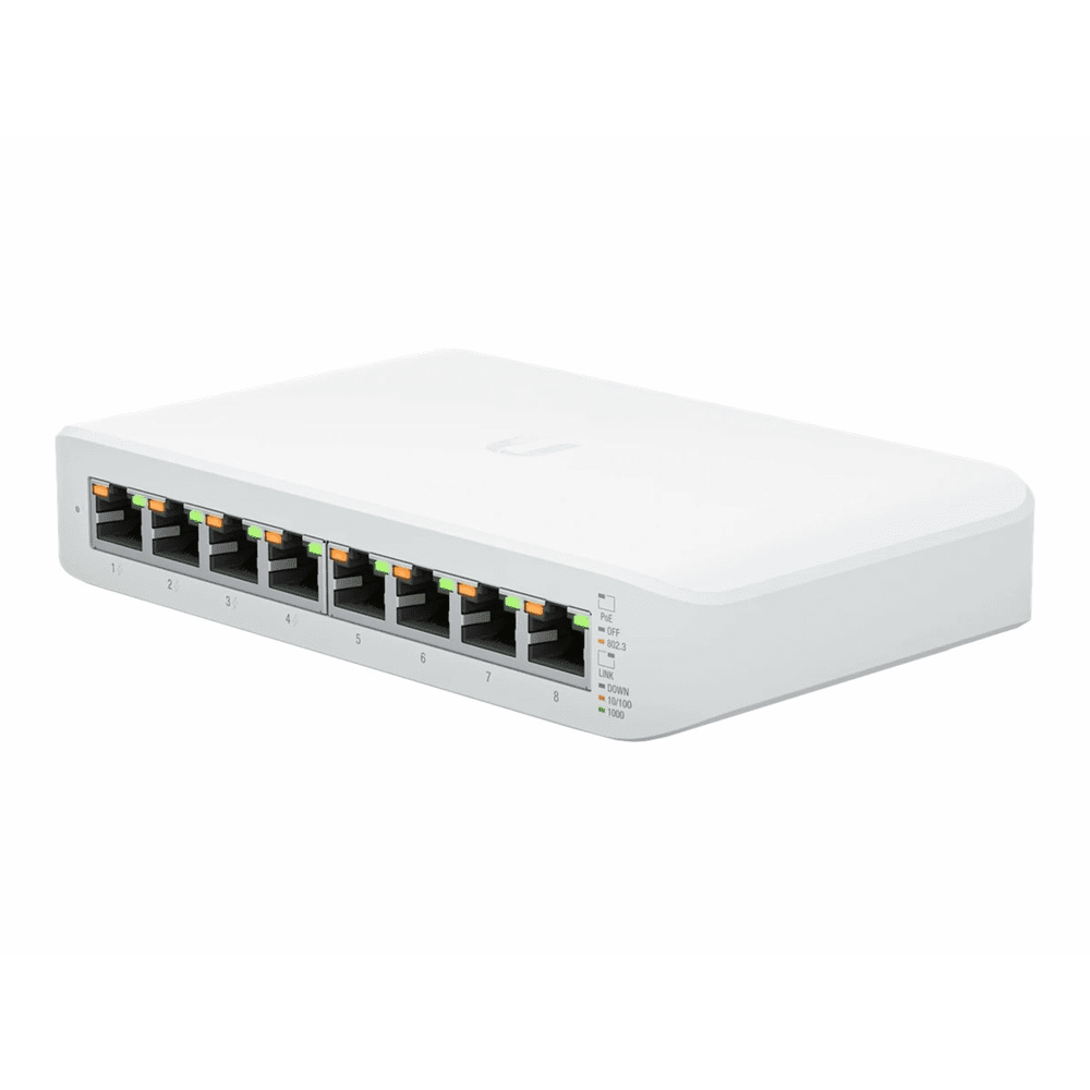 Ubiquiti UniFiSwitch Lite 8 Desktop Gigabit Managed Switch, 8x RJ-45 ...