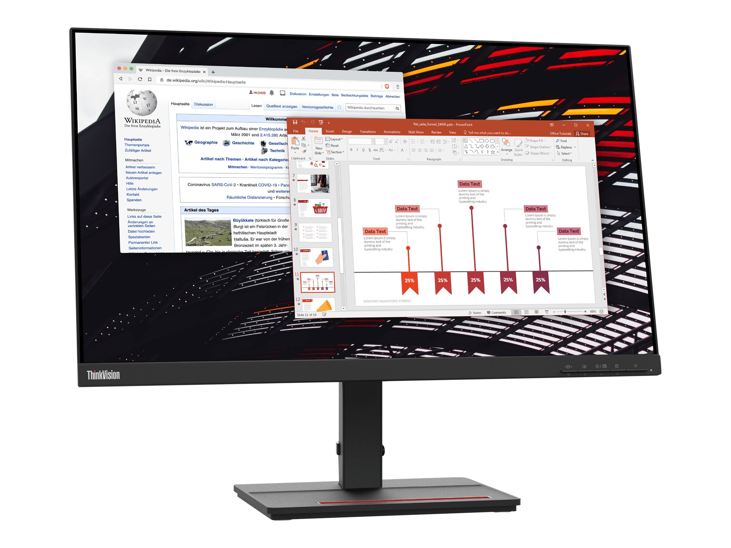 Lenovo ThinkVision S24e-20 - LED-Monitor - 61 cm (24') - 1A Shop