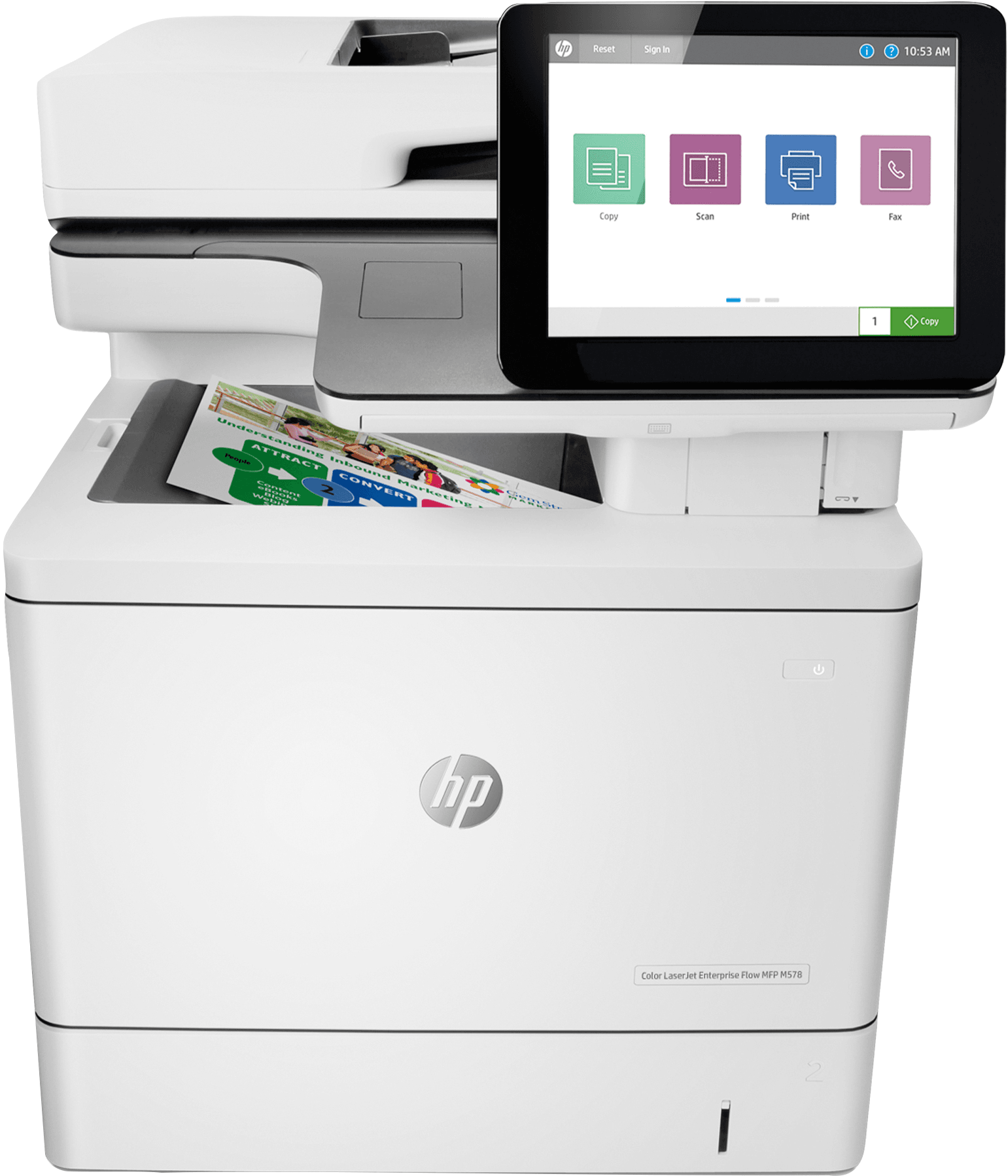 HP LaserJet Enterprise Flow MFP M578c, Laser Color, MFP, A4 - 1A Shop